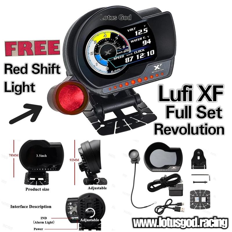 LUFI XF Revolution OBD2 GPS Racing Gauge Real time Display Meter ...