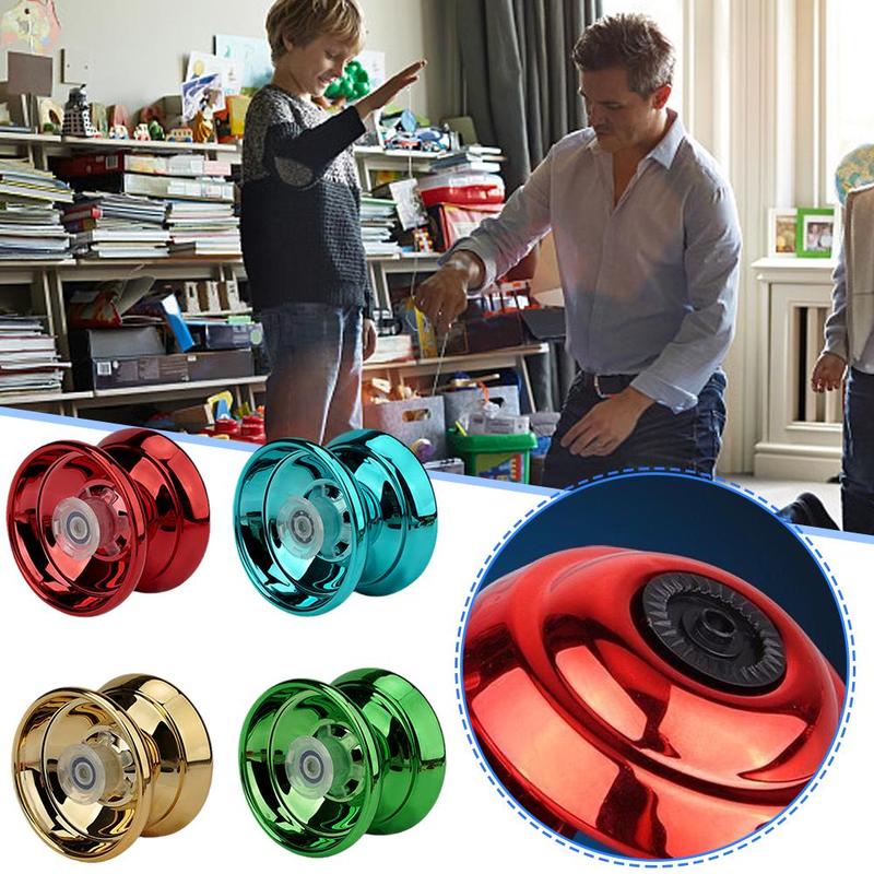 Yoyo Ball Classic Toys Alloy Metal Fancy Roundabout Yo-Yo Bearing ...