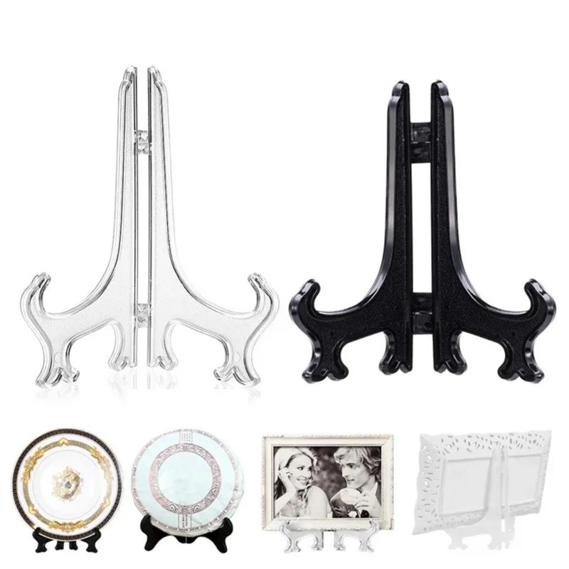 Dish Display Stand Foldable Plastic Display Stand Bowl Dish Tray ...