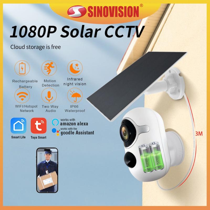 SINOVISION S3 Solar CCTV wireless outdoor IP66 waterproof 3MP - TikTok ...
