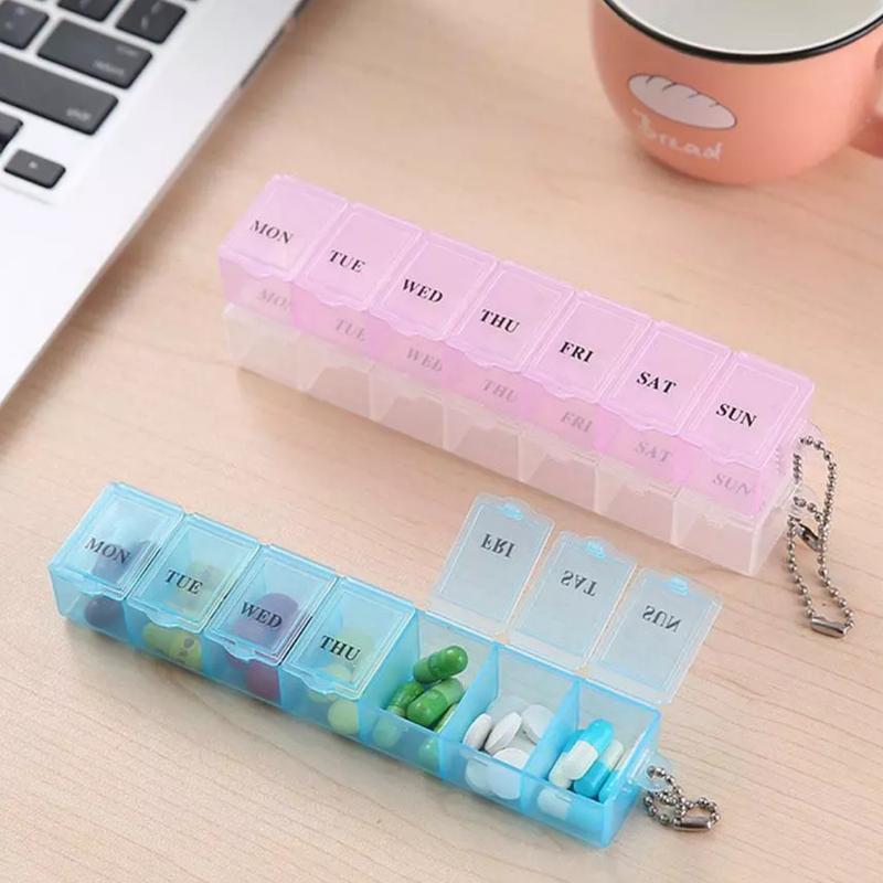 DR Portable Pill Box Storage Plastic Capsule Holder Durable Travel ...