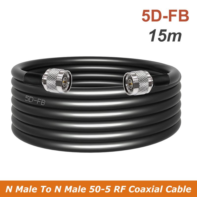 Kabel Sepaksi, Panjang 15m, 5D-FB 50-5, Rugi Ultra Rendah, Kabel ...