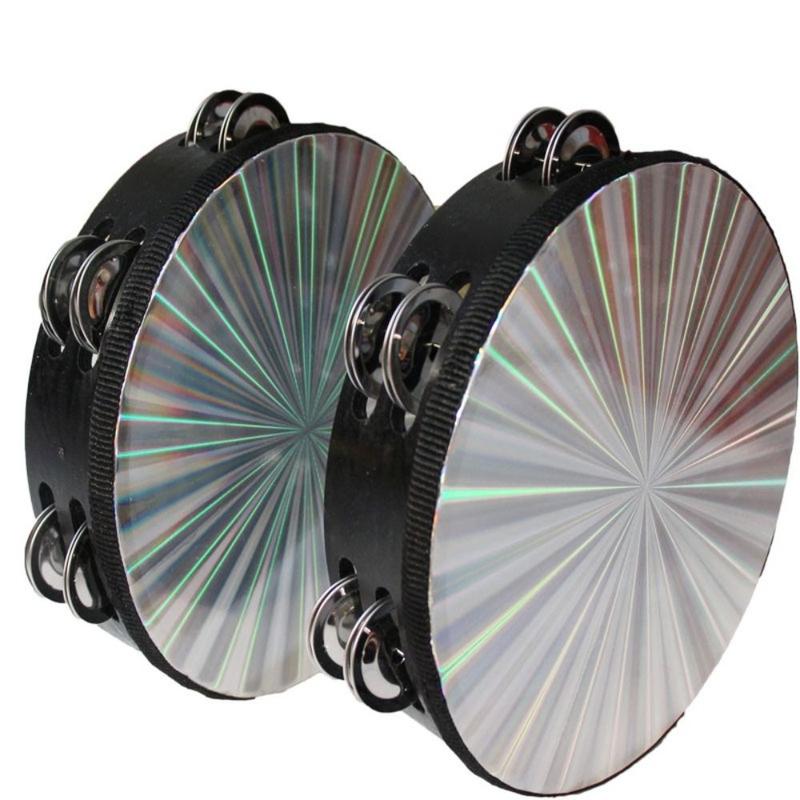 Durable Double Row Hand Held Drum 8/10-Inch Performance Tambourine ...