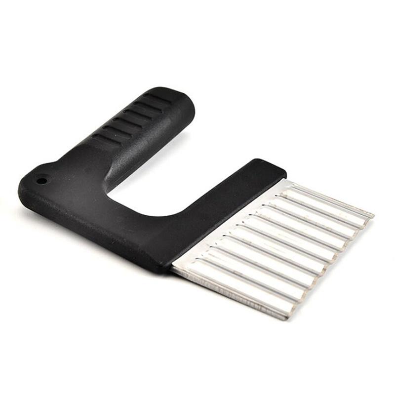 Potato Wavy Cutter Chopper Stainless Vegetable Fruit Slicer Kitchen ...