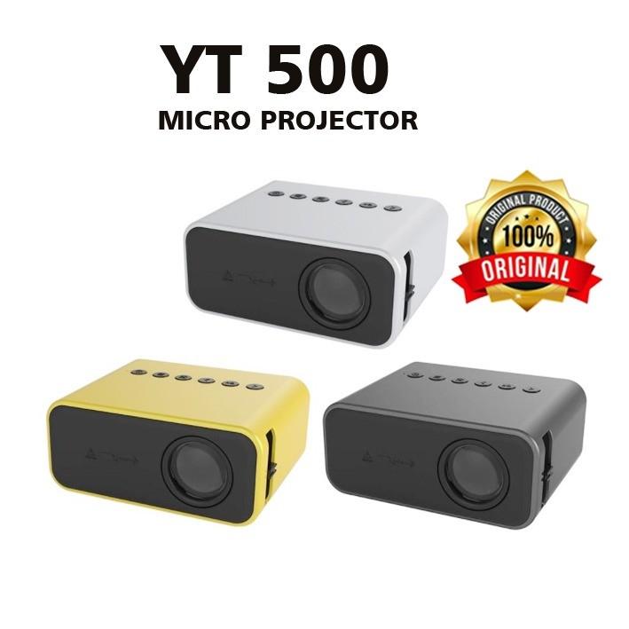 Mini Proyektor LED YT500 YT 500 Micro Projector Full HD Video WIFI ...