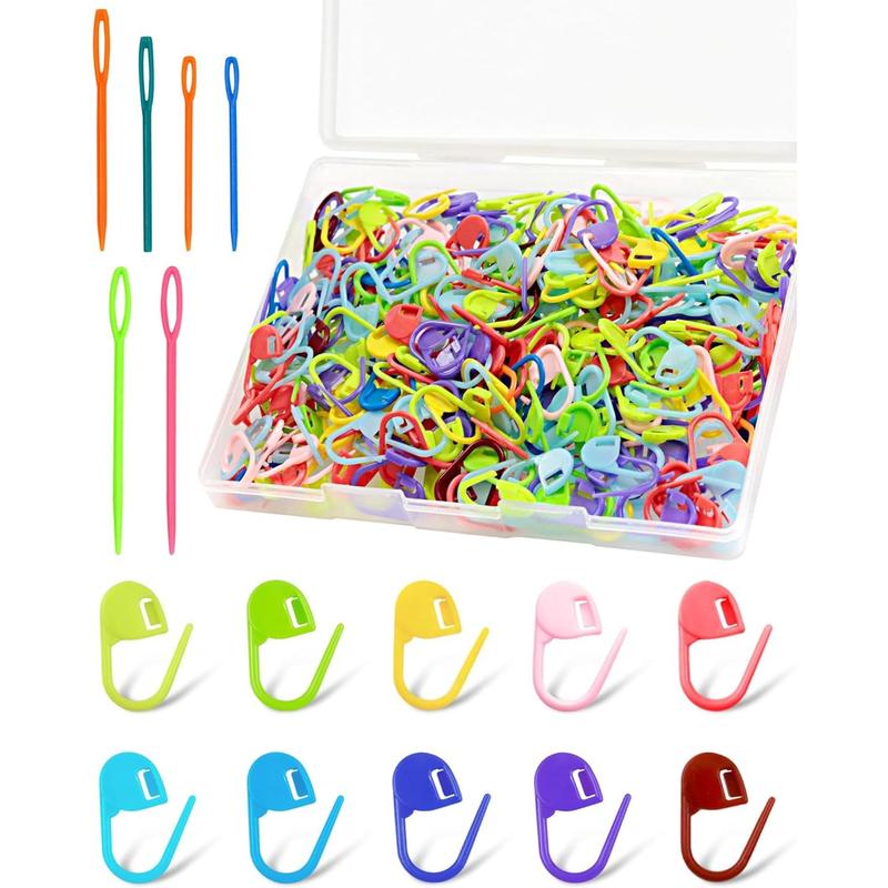 300 count Stitch Markers with 6 count of large blunt sewing - TikTok Shop