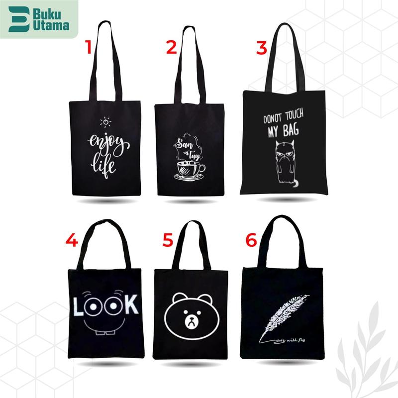 TAS TOTEBAG MERCHANDISE BUKU UTAMA - Shop | Tokopedia