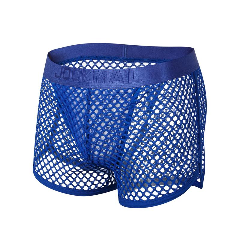 Sexy Transparent Underwear Mens Underpants Big Mesh Boxer Shorts ...