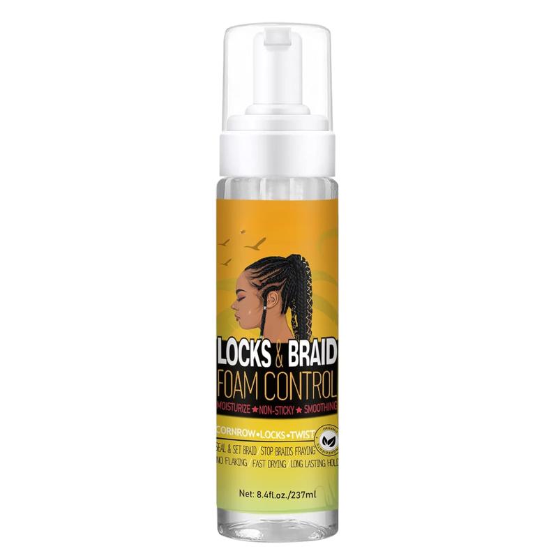 Braid Foam for Braids, Twists, Locs - No Flake Extra Hold & High Shine ...