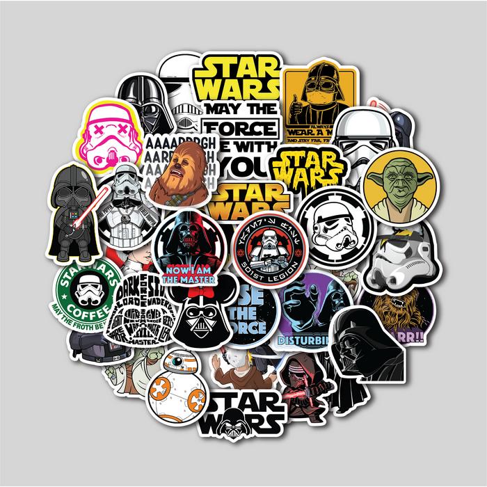 Jual STICKER PACK STAR WARS | STIKER TUMBLER LAPTOP | STICKER KOPER ...