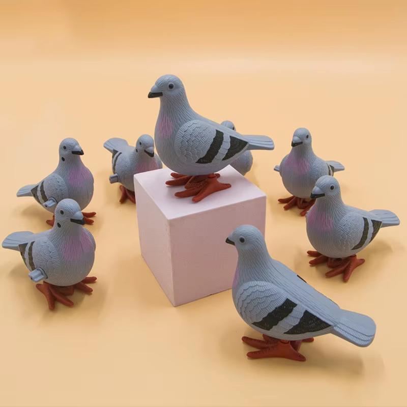 New Kids Clockwork Toy Jumping Pigeon Simulation Animal Cute Winding ...