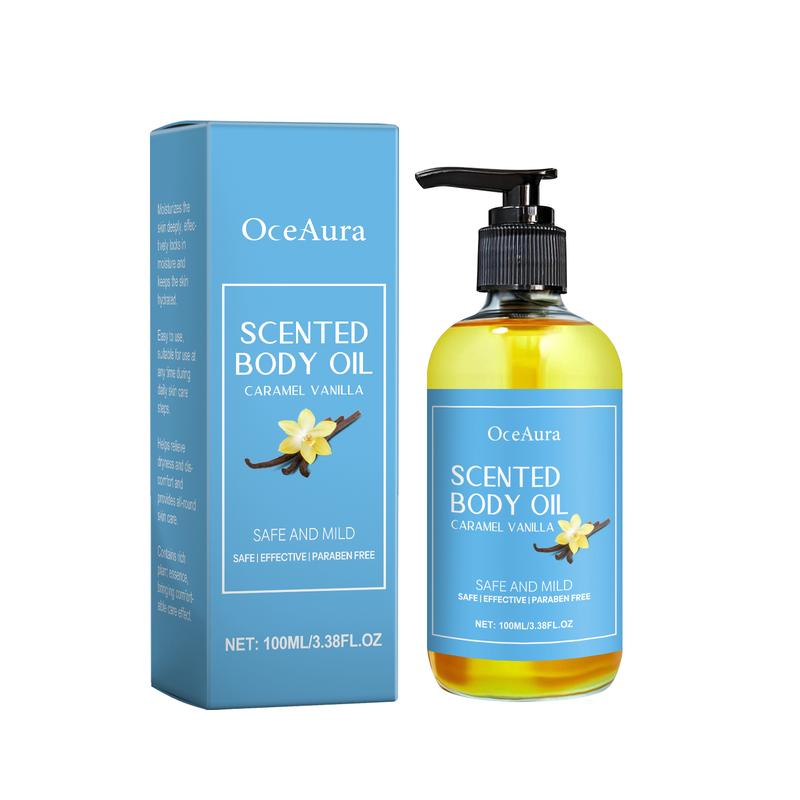 OceAura Caramel Vanilla Body Oil Moisturizing Hydrating Nourishing ...