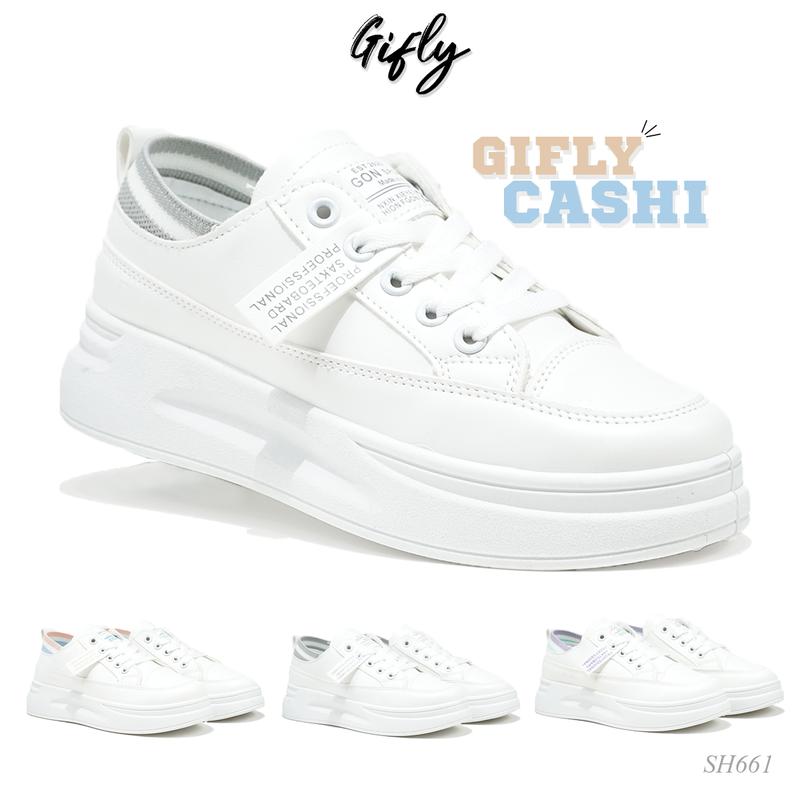 Gifly Cashi Sepatu casual Sneakers Wanita Sport Shoes SH661 Karet ...