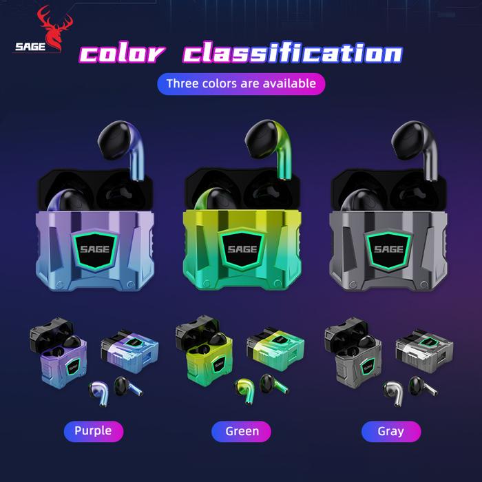 Promo ORIGINAL TWS SAGE G05 Headset Bluetooth gaming kabel type - c ...