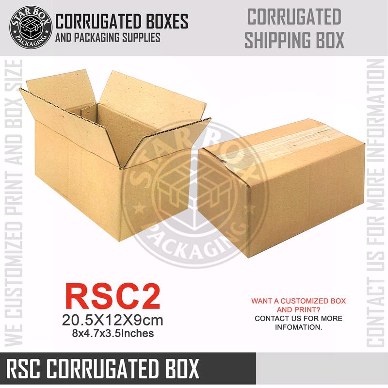 Starbox Brown Kraft Corrugated RSC Boxes Shipping Box Packaging ...