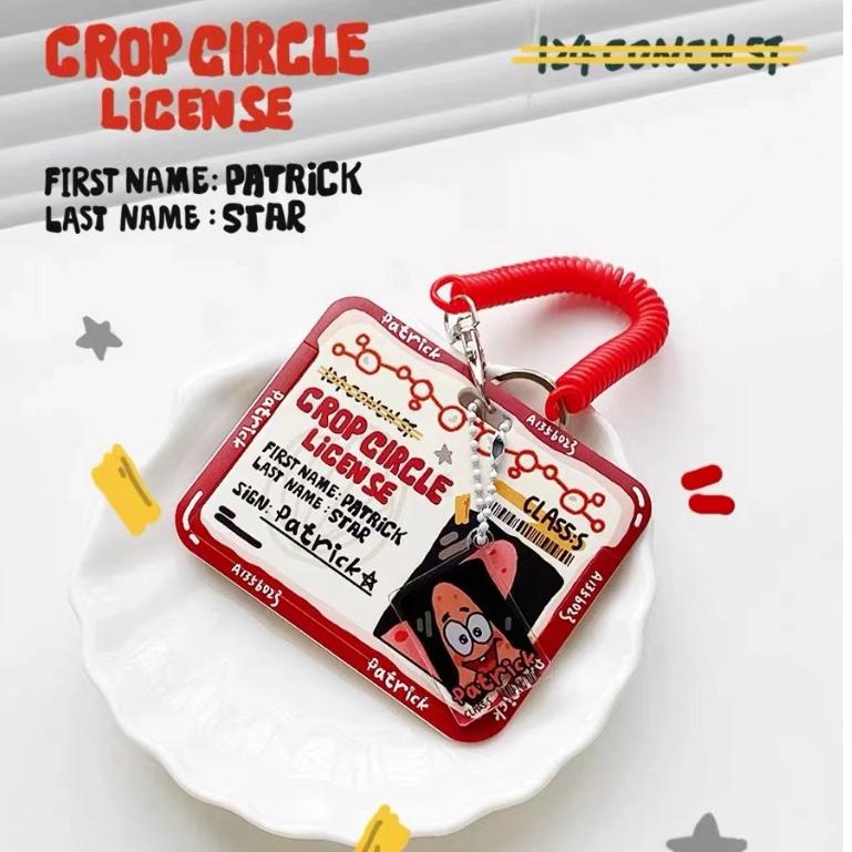 Patrick Star card holder couple card cover ID card case with pendant ...