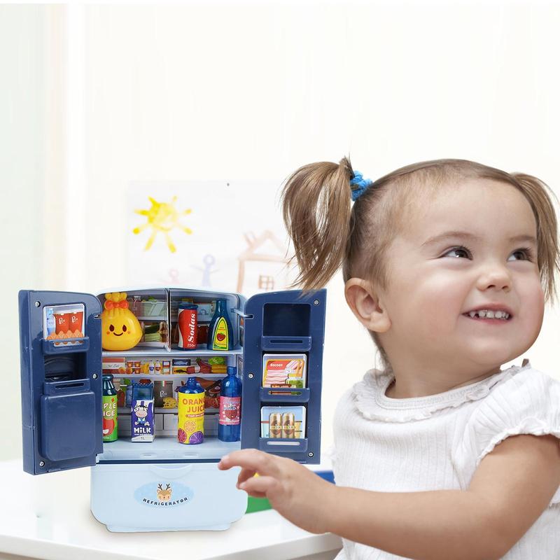 Refrigerator Play Toy Kitchen Toys Fridge Refrigerator Cute - TikTok ...