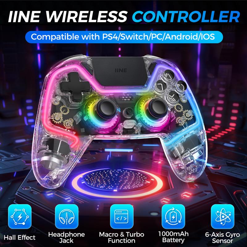 IINE Bastet Wireless Transparent Controller for PS4/Switch/PC/Android ...