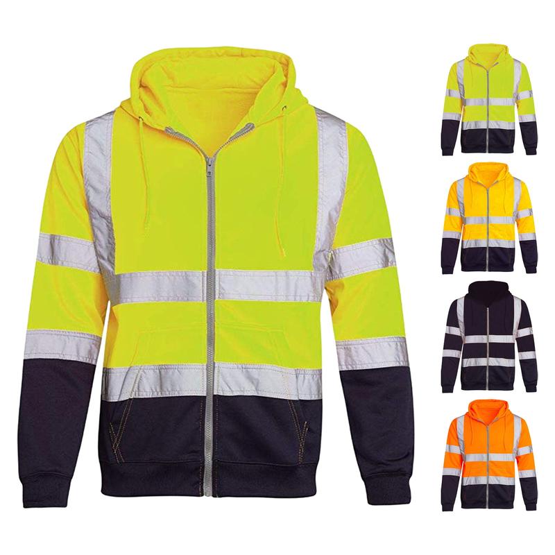 Reflective Safety Hoodie 360 Degree Reflective Zones High Visibility ...