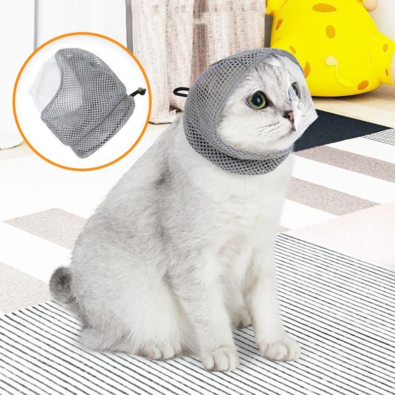 Cat Head Cover Breathable Cat Anti Bite Muzzles Anti Scratch - TikTok ...