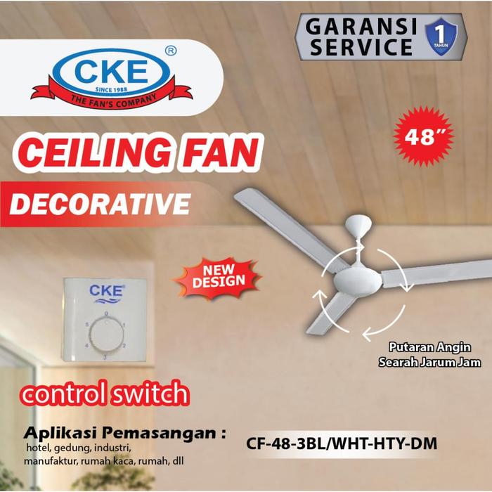Jual CKE Ceiling Fan 48 Inch – Kipas Angin Plafon Gantung Angin Sejuk ...