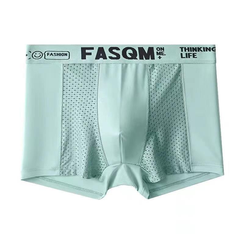 New Mesh Ice Silk Men's Men's Summer Thin Men's Boxers Mid-Waist ...