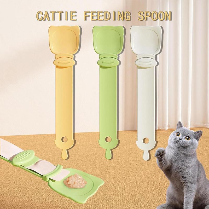 Cat Strip Feeder Food-Grade Cat Wet Treat Dispenser Spoon Easy Cat Food ...