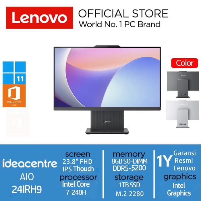 Promo LENOVO PC IC AIO T9ID TDID Intel Core 7 240H/8GB/1TB SSD/23.8 ...