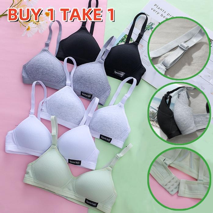 [Buy 1 Take 1] Women's AB Cup Bra Push Up Underwear Wireless - TikTok ...