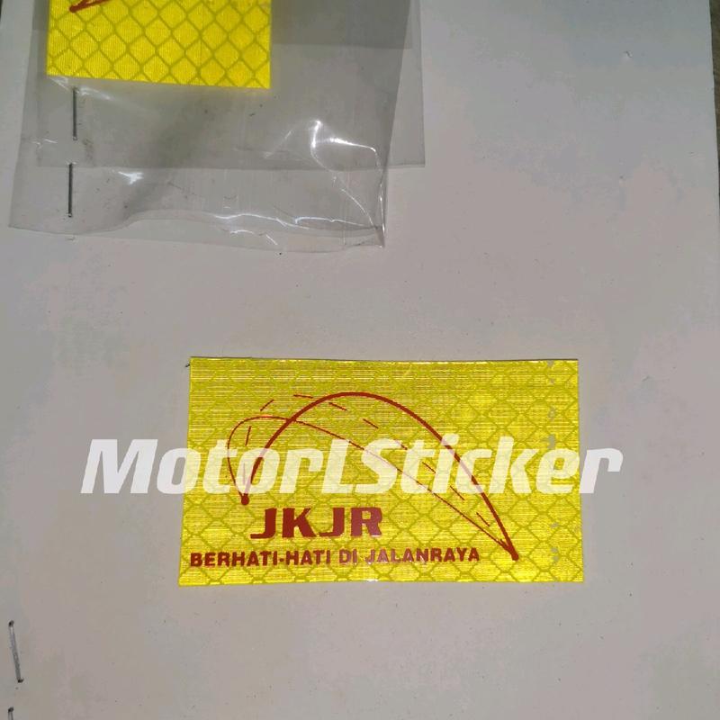 STICKER MUDGUARD BELAKANG JKJR PANTUL CAHAYA BERHATI-HATI DI - TikTok ...