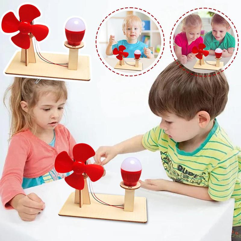 DIY Wind Generator Model Kids Science TOY STEM Technologia Gadget ...