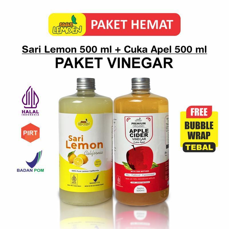Suur Lemoen BPOM Paket Cuka Apel 500 ml dan Sari Lemon 500 m - Shop ...