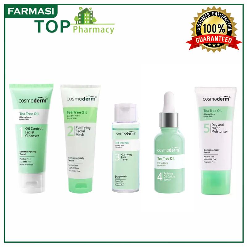 Cosmoderm Tea Tree Oil Skin Care Oily and Acne Prone Skin - TikTok Shop ...