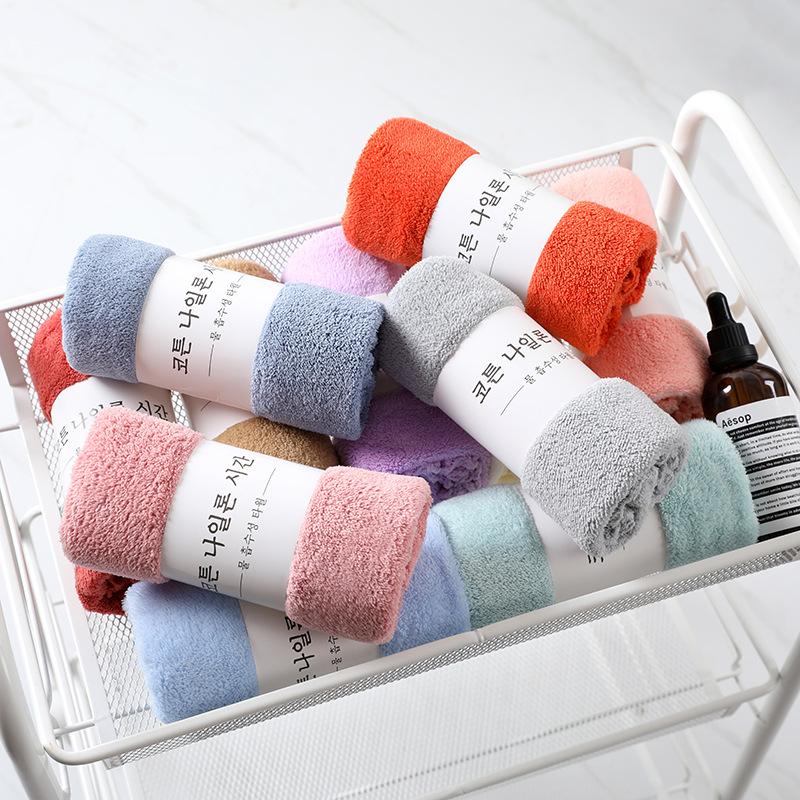 Soft absorbent velvet towel, soft absorbent tovel, face towel, hand ...