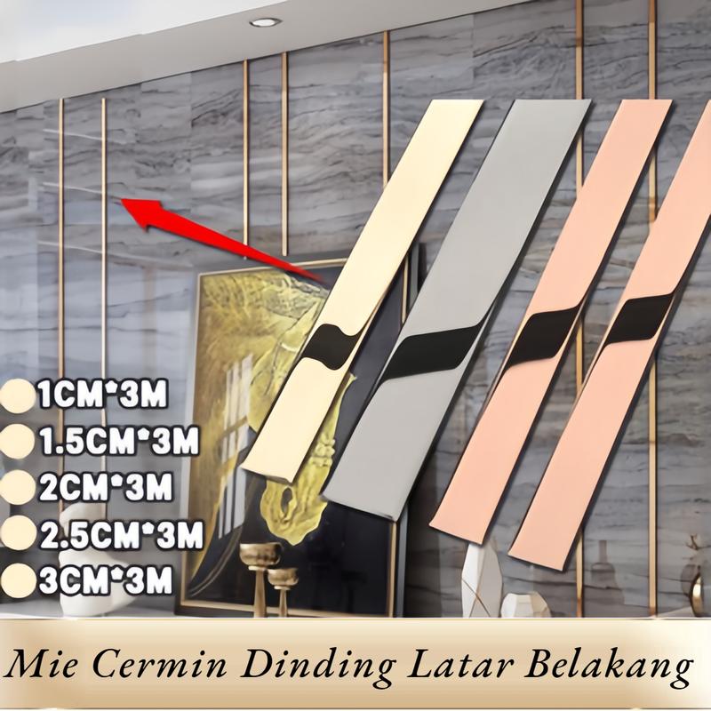 Strip Cermin 3m/Strip Dekoratif Dinding Latar Belakang Datar - Shop ...
