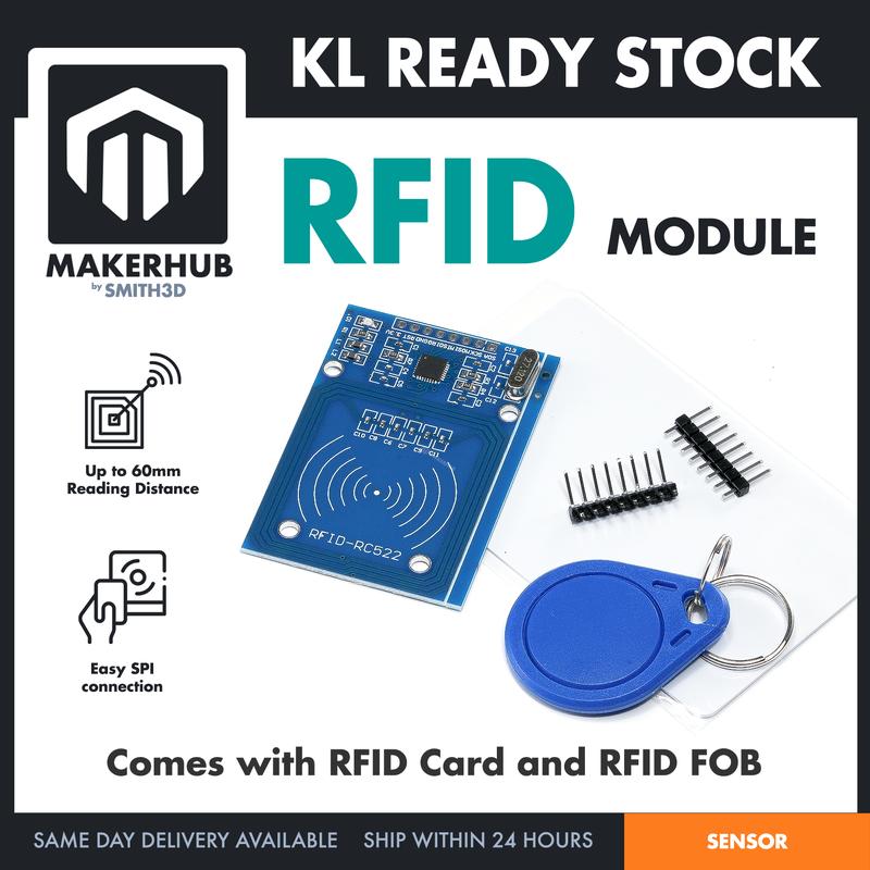 RFID Full Set Sensor Module 13.56MHz RC522 Card Reader with RFID ...