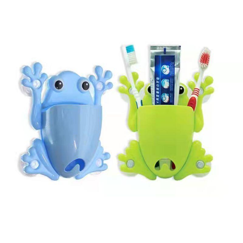 Cost-effective Cute animal frog creative toothbrush holder wall ...