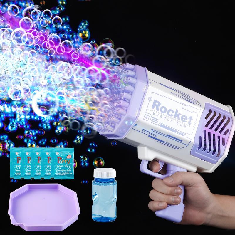 Bubble Machine Bazooka Machine – 69 Hole Blaster with Colore - TikTok Shop