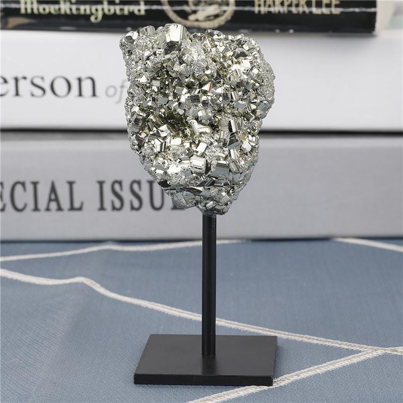 Natural Pyrite Vug Mine Standard Ornaments with Stand Deskto - TikTok ...