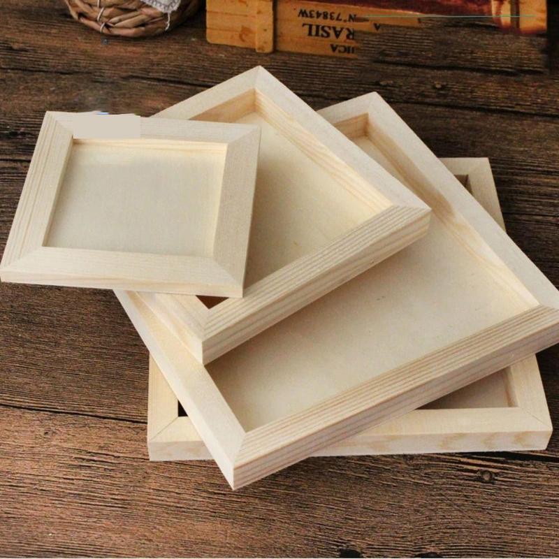 Kids Gift Wooden Blank Clay Frame Multi Size Creartive Woode - TikTok ...