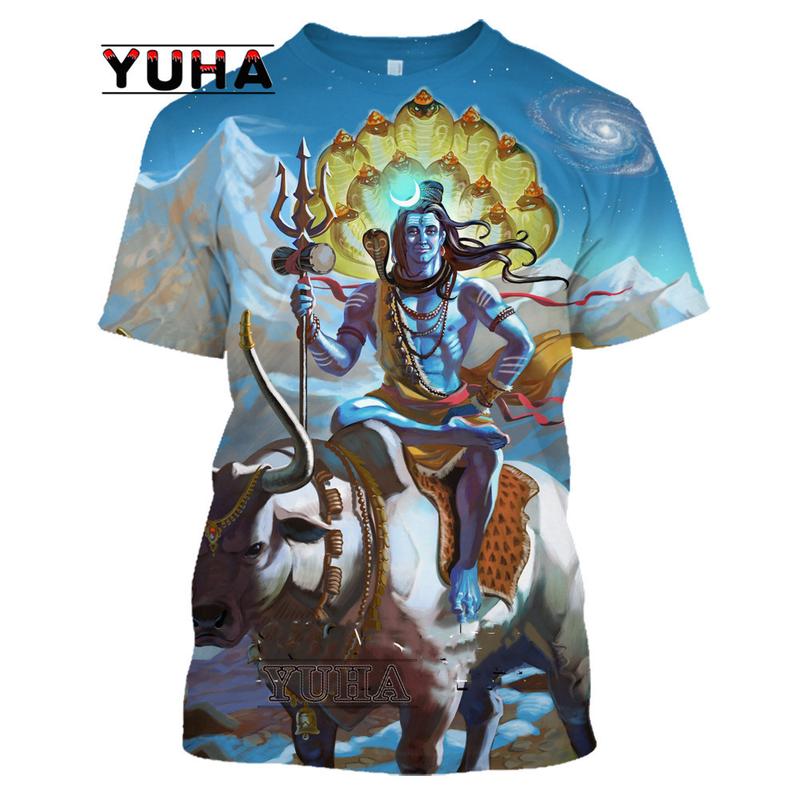 Baju T Dewa Kemusnahan Shiva Lord, Cetakan 3D, Baju Uniseks, - TikTok ...