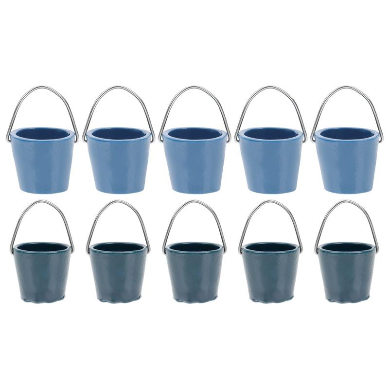 Micro Landscape Potted Plants Children Toy Miniature Bucket Model ...