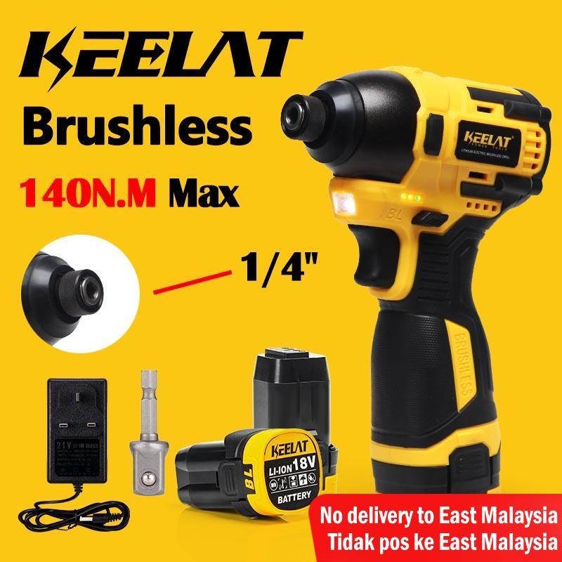 【KEELAT】18V Brushless Impact Driver Set Pemacu Impak Berus 18V - TikTok ...