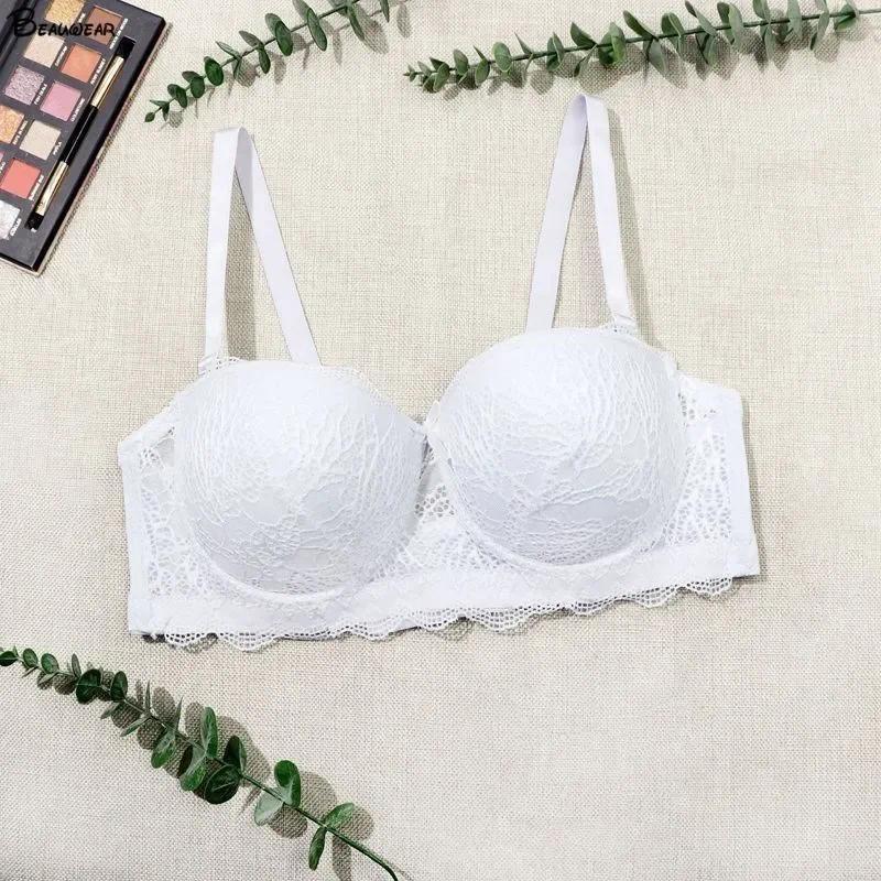 2024 Beauwear 38C 40C 42C 44C Half Cup Plunge Bras for Women - TikTok ...