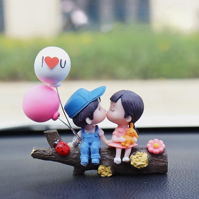 COD Lovely Couples Car Decorations Center Console Interior Decorations ...