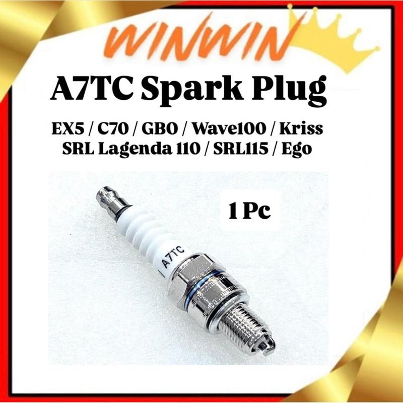 A7TC Spark Plug ( 1Pc ) EX5 C70 Bulat GBO Petak Wave100 Wave - TikTok ...