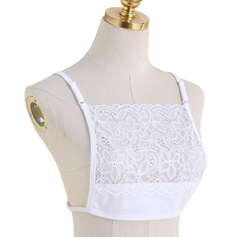 Yixing Floral Lace Mock Camisole Bras Cleavage Cover Overlay - TikTok ...