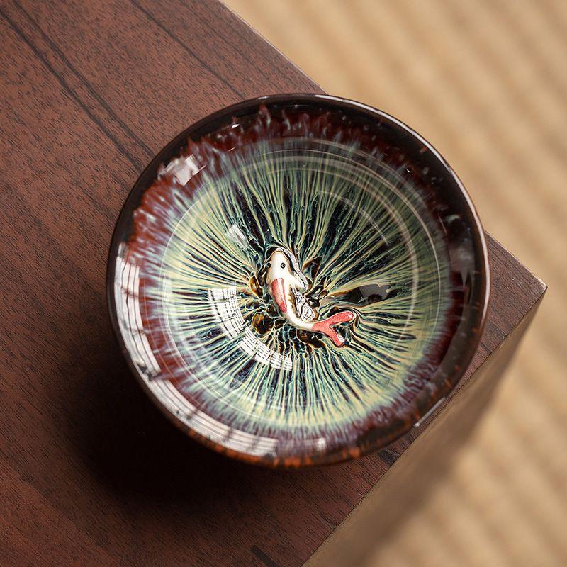 Cawan Teh, Reka Bentuk Cawan Kiln Seperti Ikan dalam Air, Cawan ...