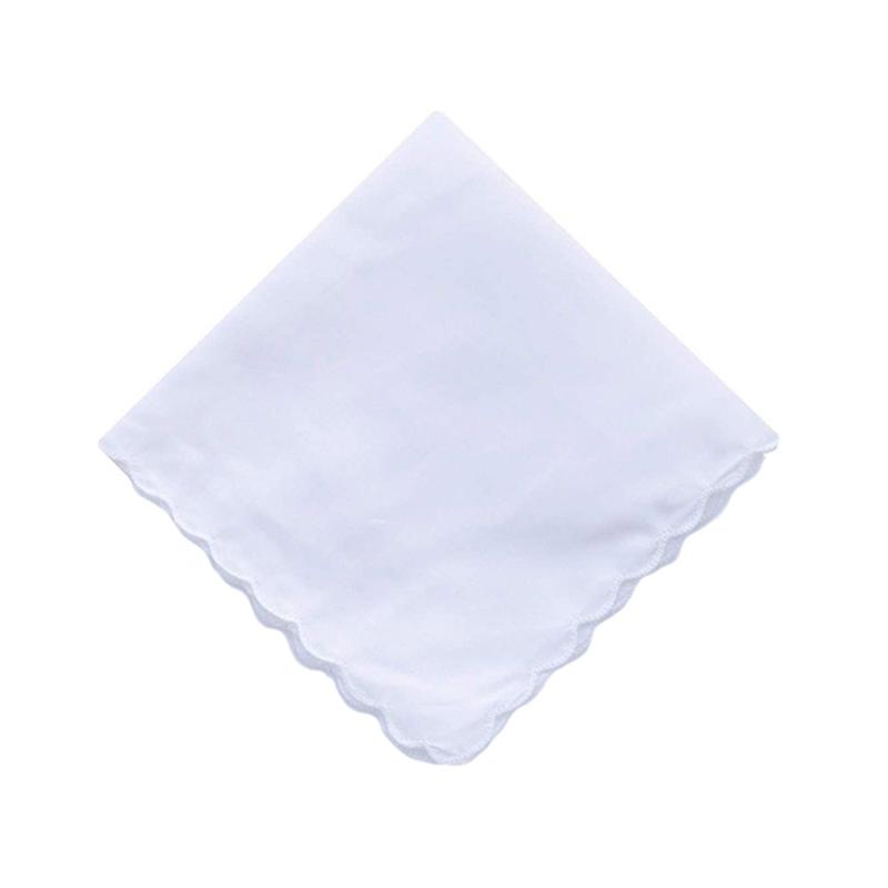 Lightweight White Handkerchiefs Cotton Square Hankie Washabl - TikTok ...
