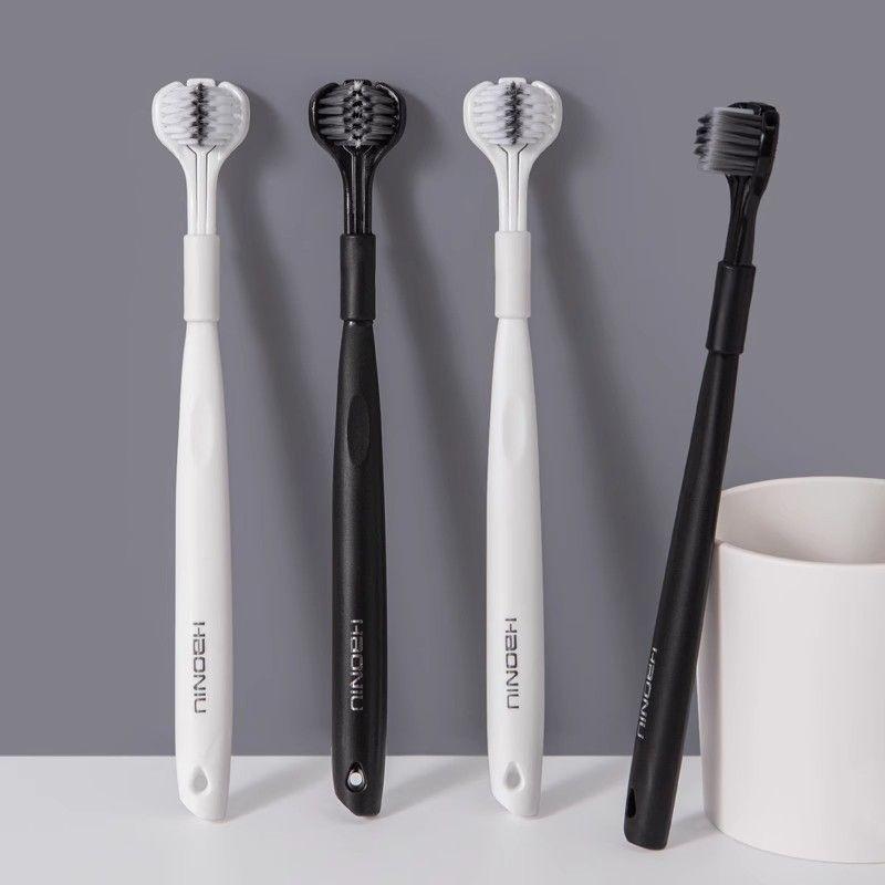 Three-Sided Toothbrush Adult Soft Bristle Genuine High-End Family Pack ...